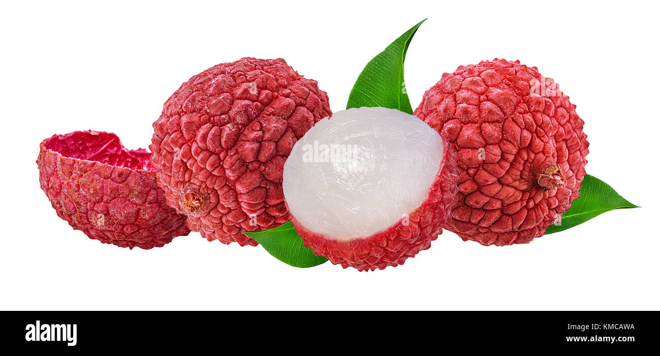 lychee isolated on white background Stock Photo - Alamy