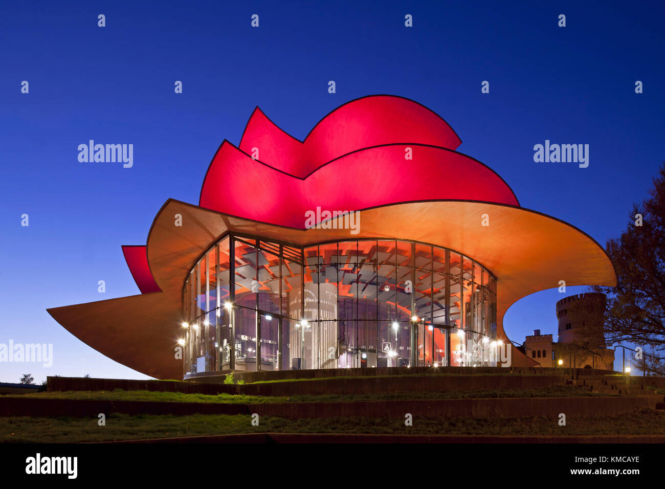 Hans Otto Theater in Potsdam, architect Gottfried Boehm, Germany Stock ...