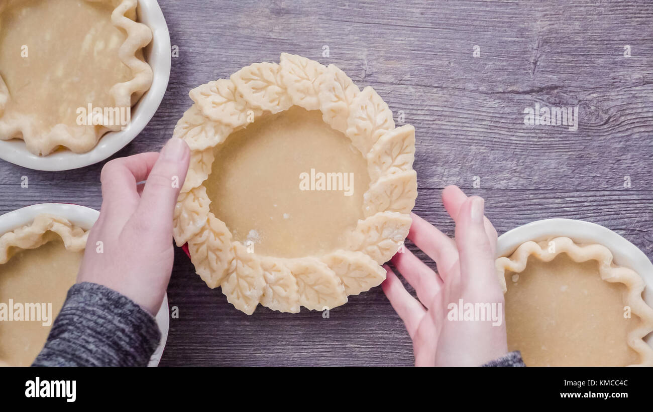 Preparing pie crusts mini hi-res stock photography and images - Alamy