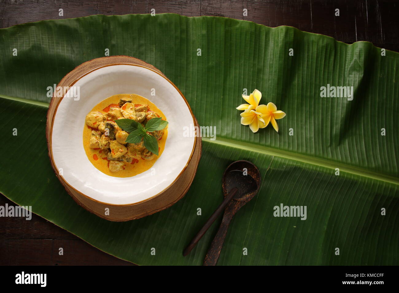 Wong Dadah, the Balinese Mushrooms and Coconut Milk Soup Stock Photo ...