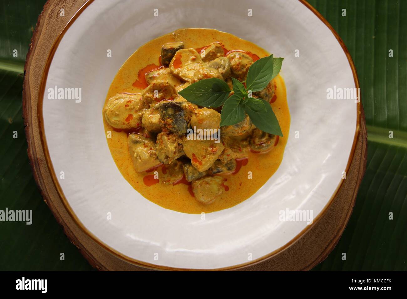 Wong Dadah, the Balinese Mushrooms and Coconut Milk Soup Stock Photo ...
