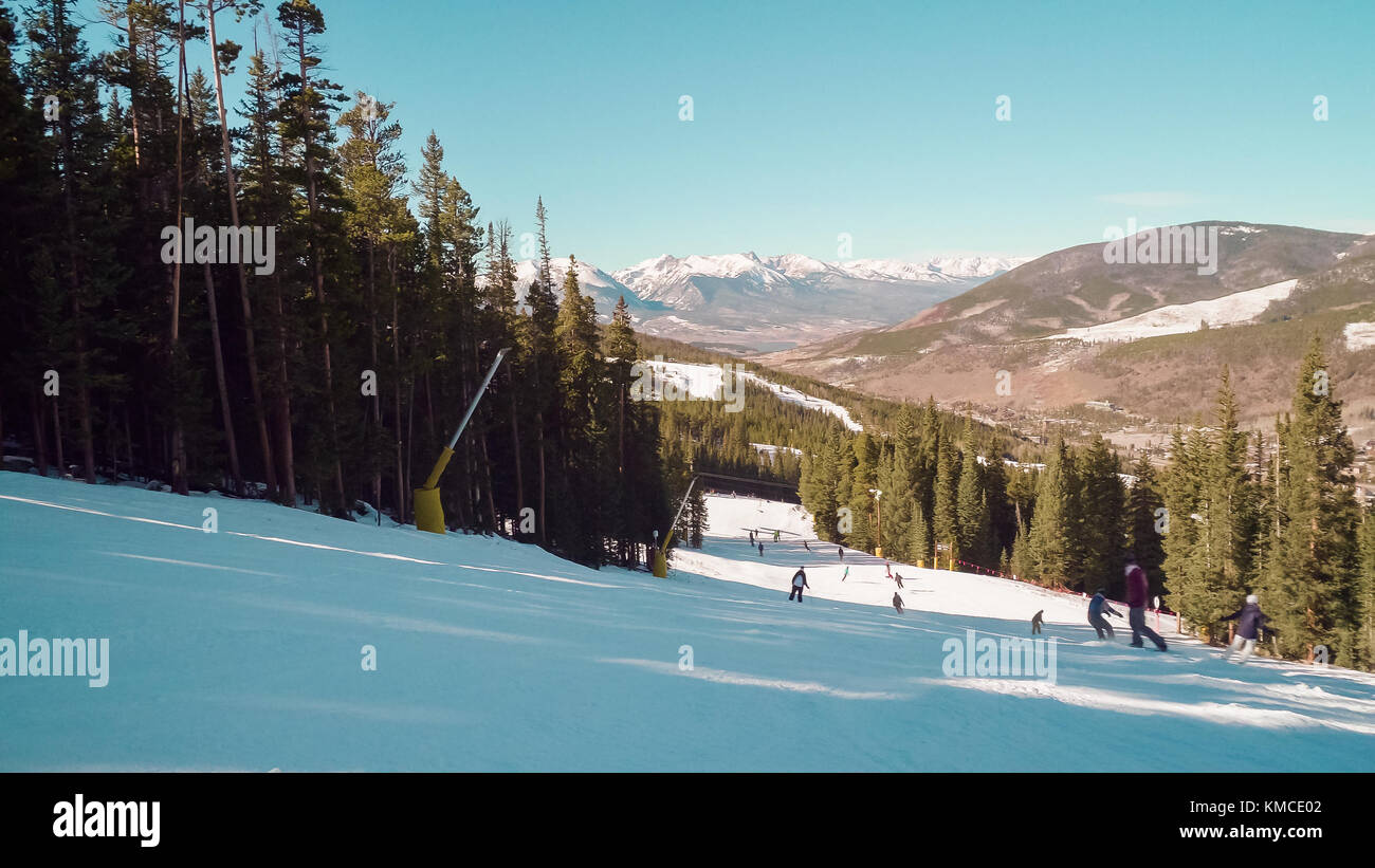 Alpine skiing at the beginning of the ski season Stock Photo - Alamy