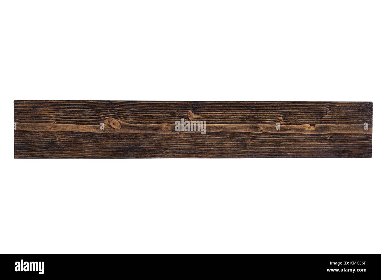Dark brown wooden board with natural striped pattern for background ...