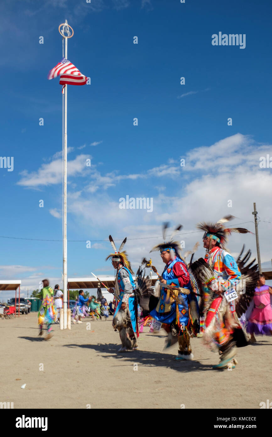 The men's traditional dance is one of the main events of the powwow ...