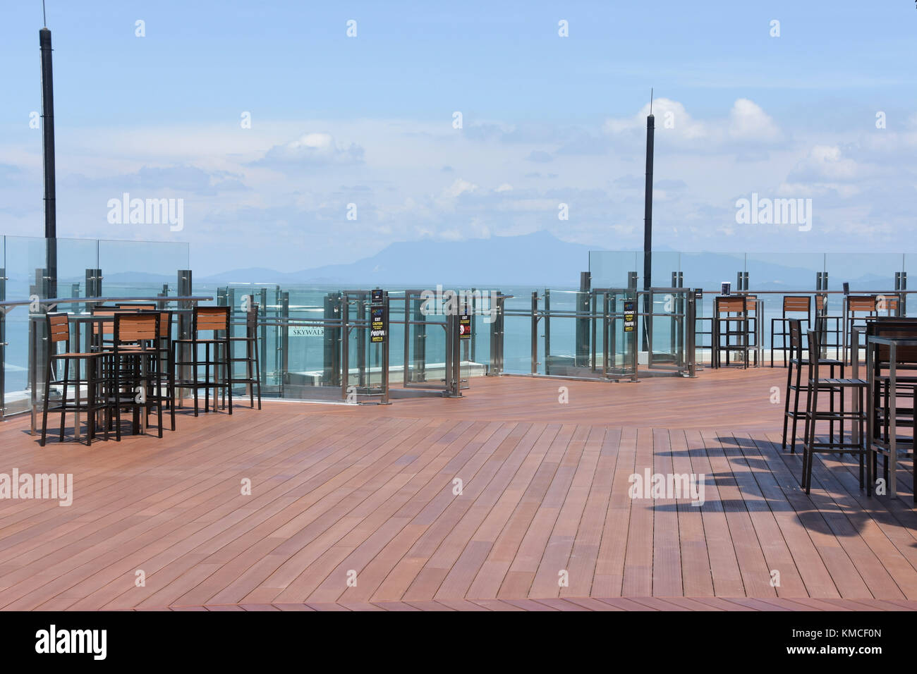 View of the harbour of George Town from the 66th Floor of the Komtar ...
