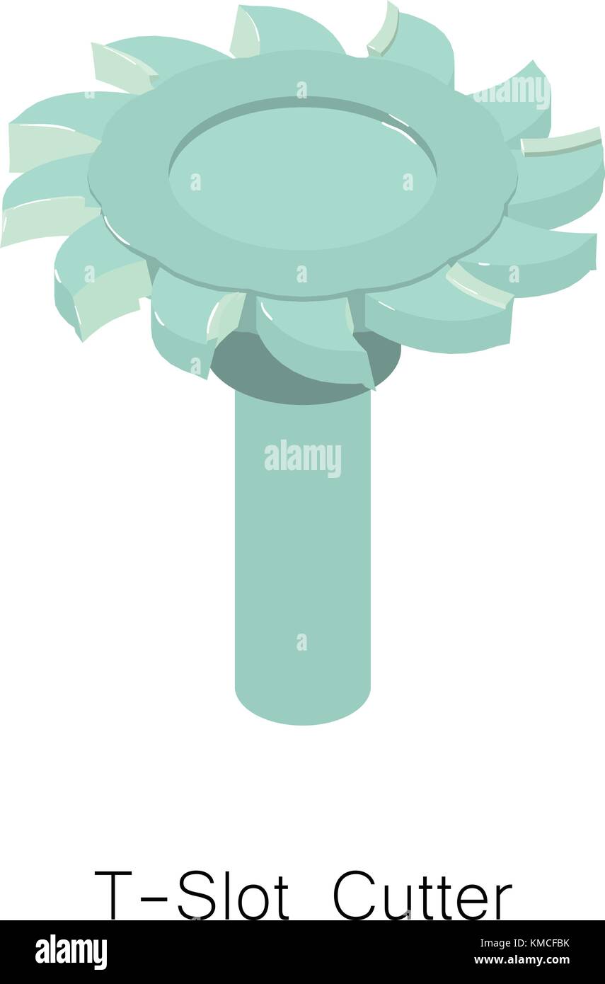 T-slot cutter bit icon, isometric 3d style Stock Vector Image & Art - Alamy