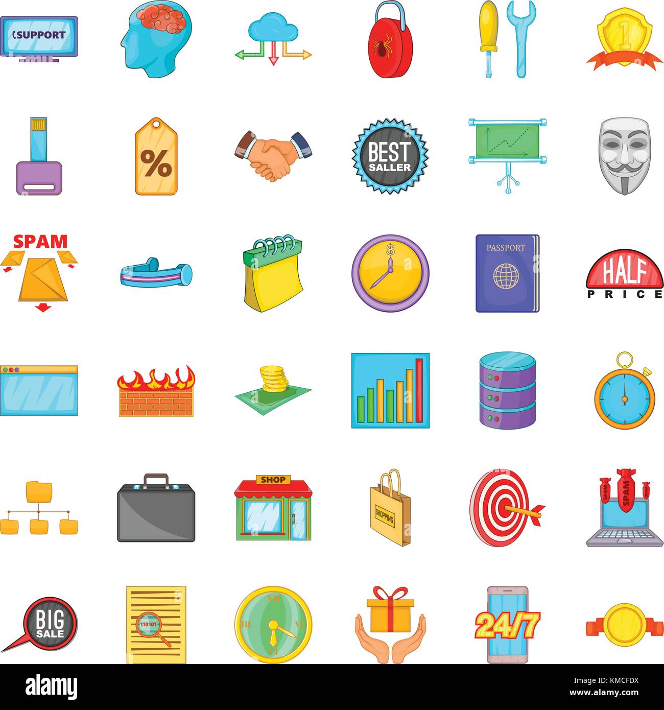 Currency Icons Set Cartoon Style Stock Vector Image And Art Alamy