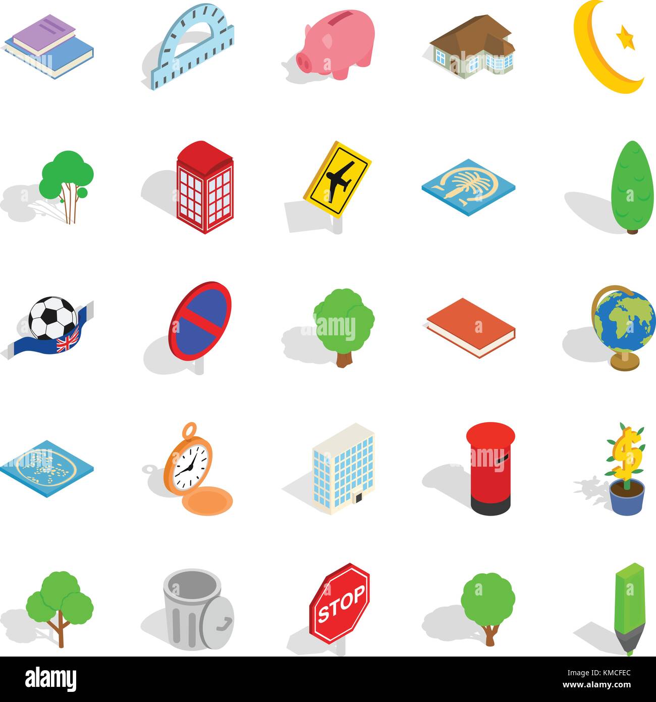Business center icons set, isometric style Stock Vector Image & Art - Alamy