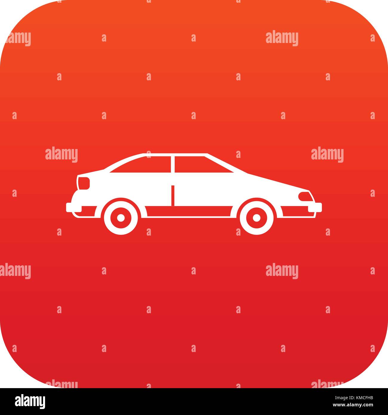 Car icon digital red Stock Vector Image & Art - Alamy