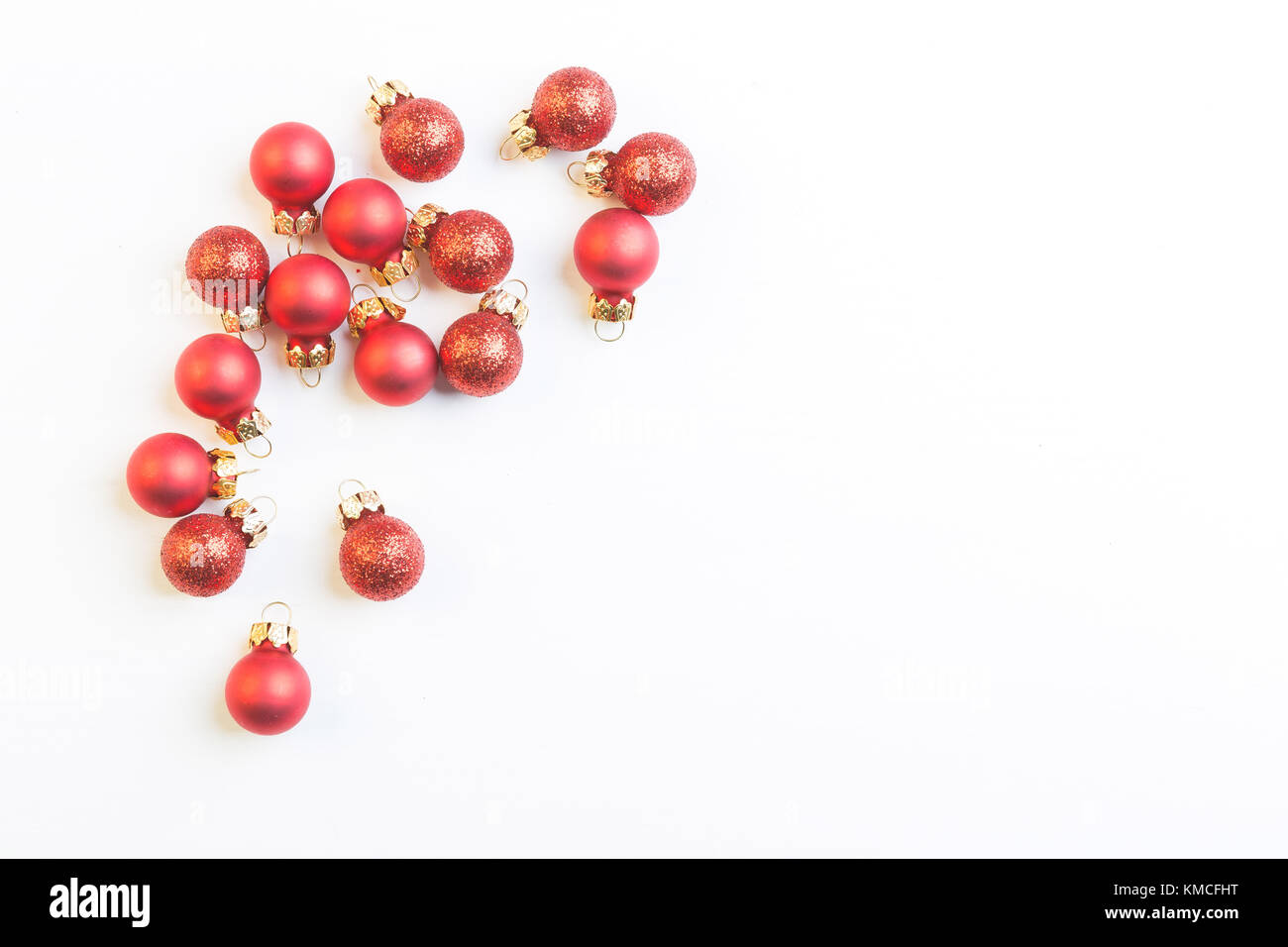 Christmas background top view baubles Cut Out Stock Images & Pictures ...