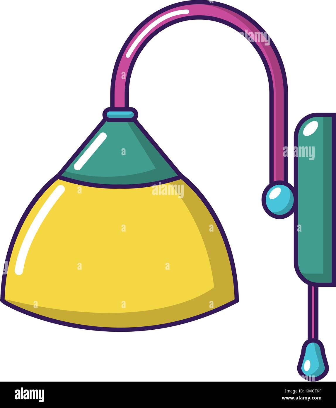 Wall lamp icon, cartoon style Stock Vector Image & Art - Alamy