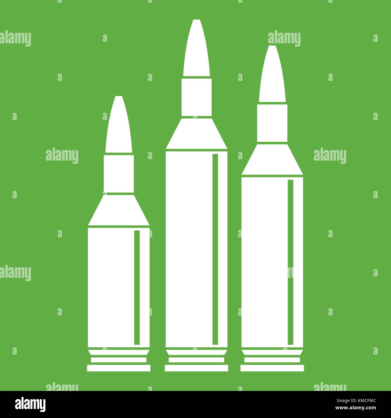 Bullet ammunition icon green Stock Vector Image & Art - Alamy