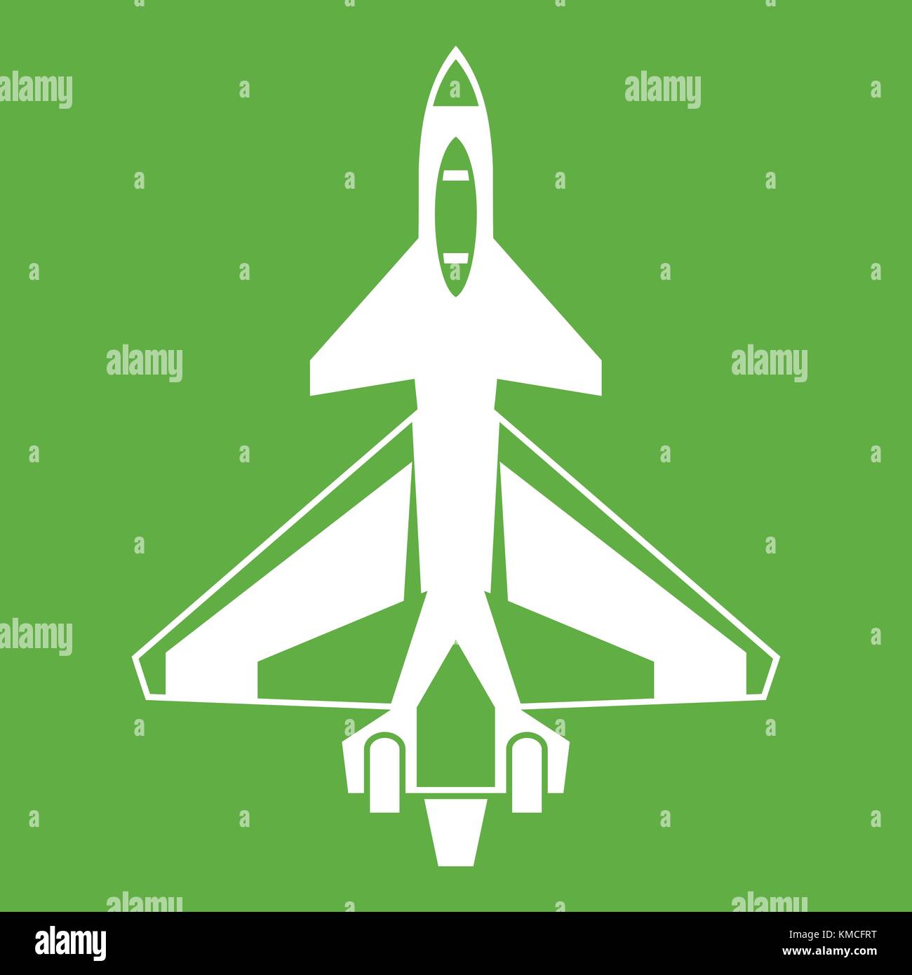 Military fighter jet icon green Stock Vector Image & Art - Alamy