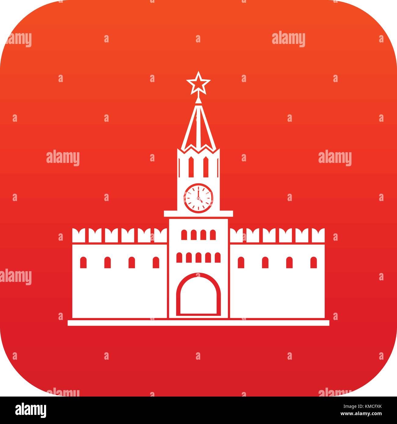 Russian kremlin icon digital red Stock Vector Image & Art - Alamy
