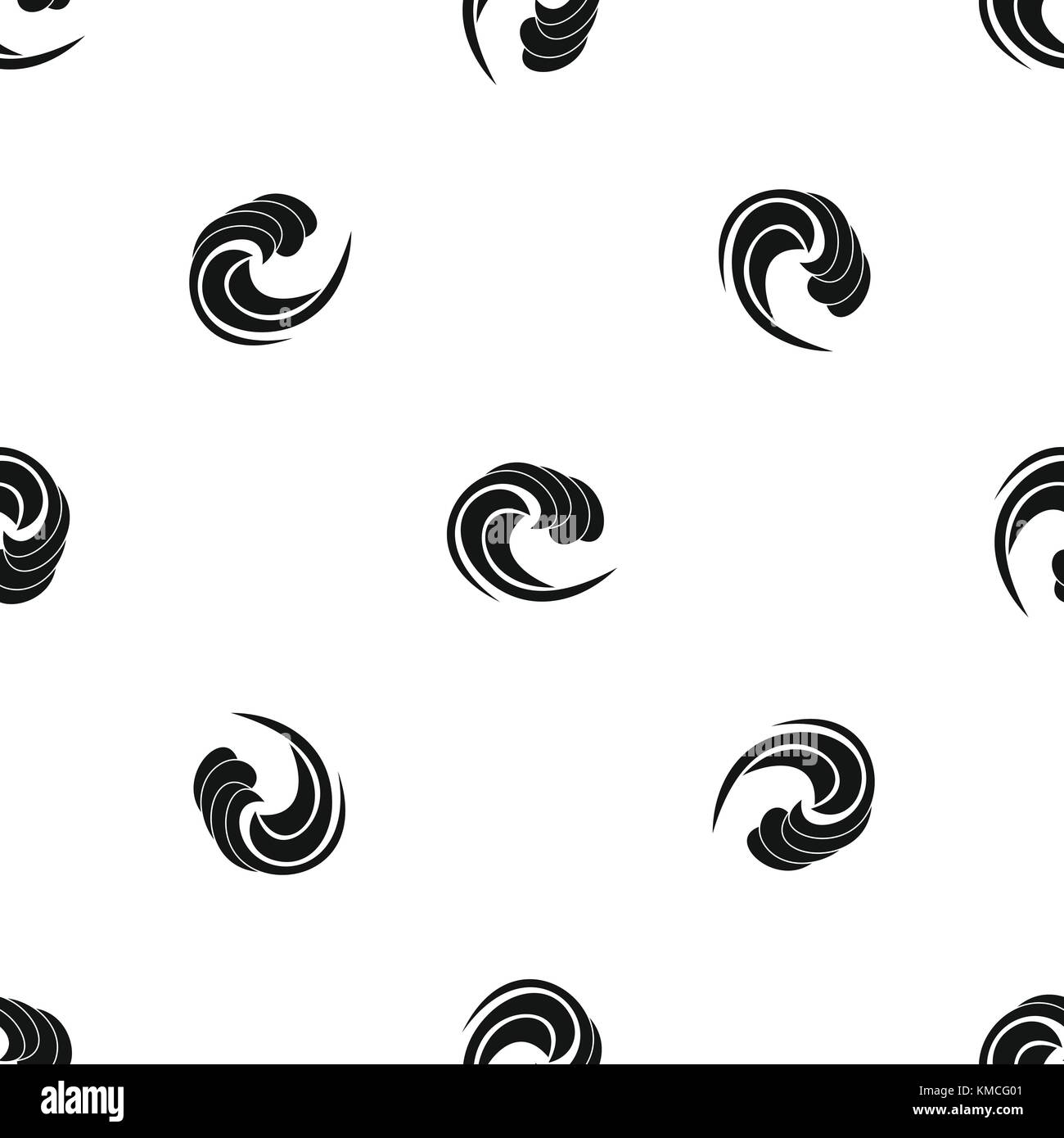 Wave of sea tide pattern seamless black Stock Vector Image & Art - Alamy