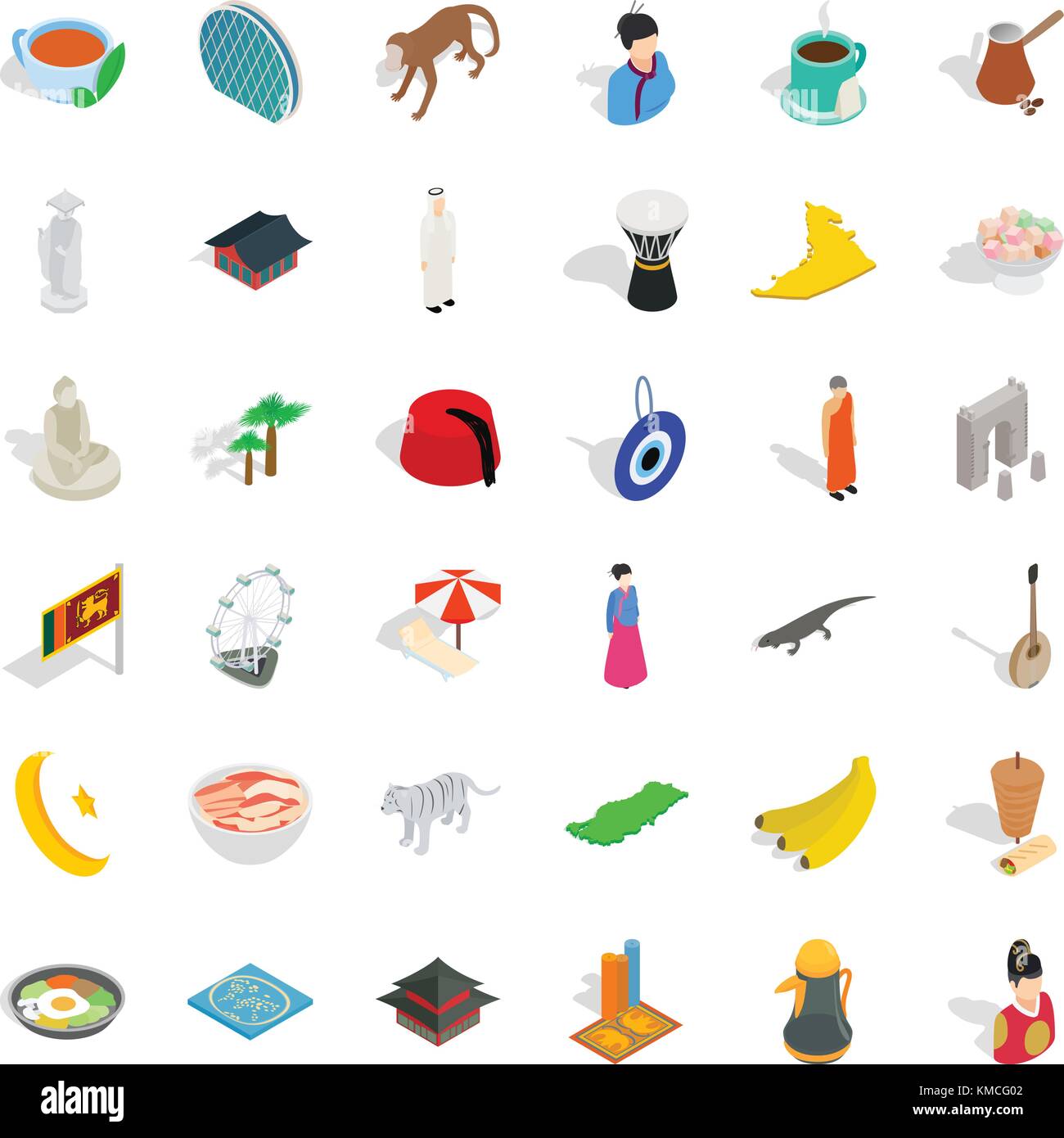 Turkey landmark icons set, isometric style Stock Vector Image & Art - Alamy