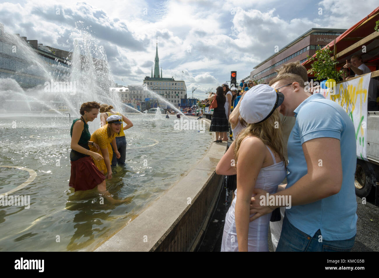 Pupils celebrating school leaving, Stockholm, Sweden Stock Photo - Alamy
