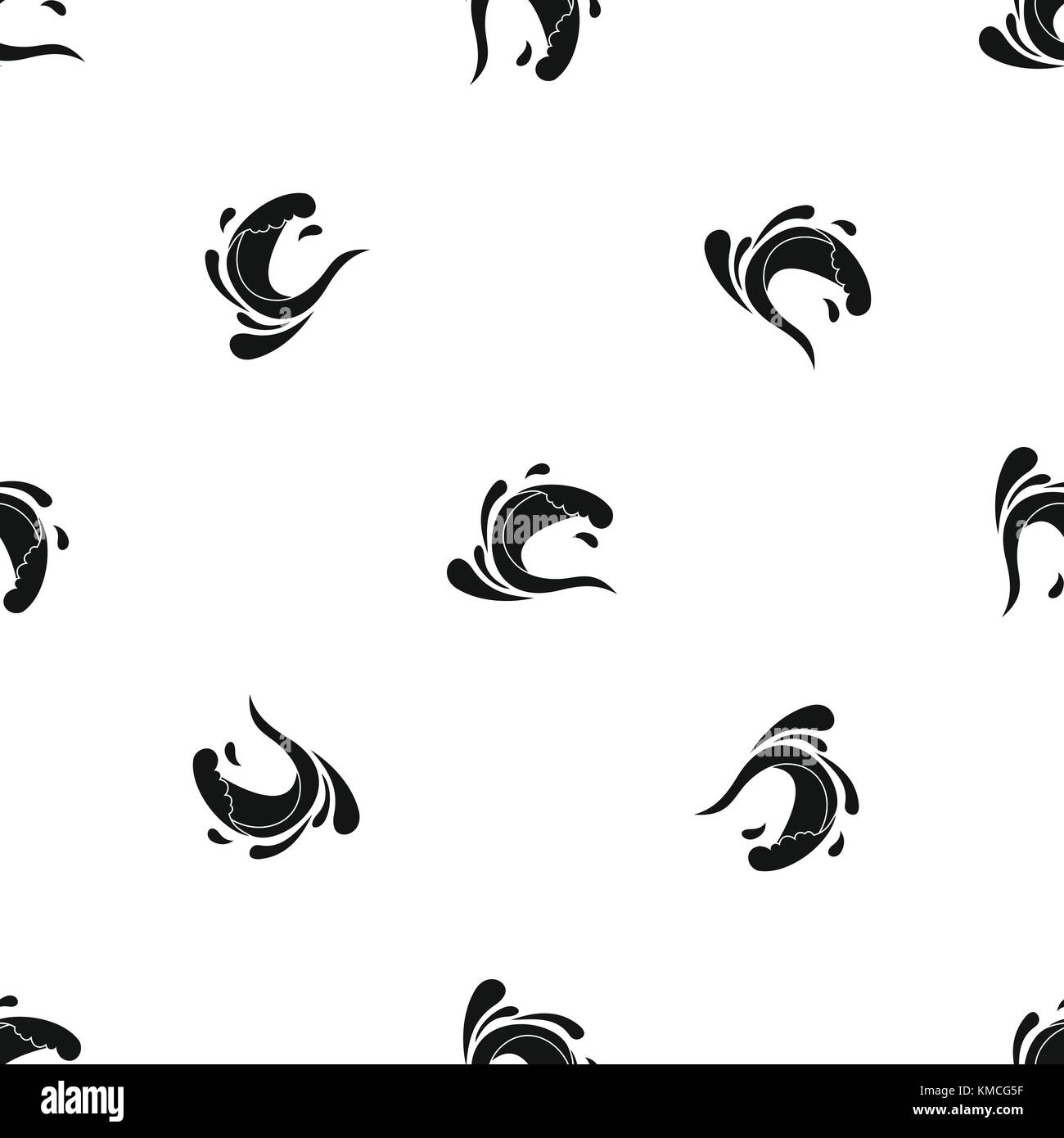 Water wave splash pattern seamless black Stock Vector Image & Art - Alamy
