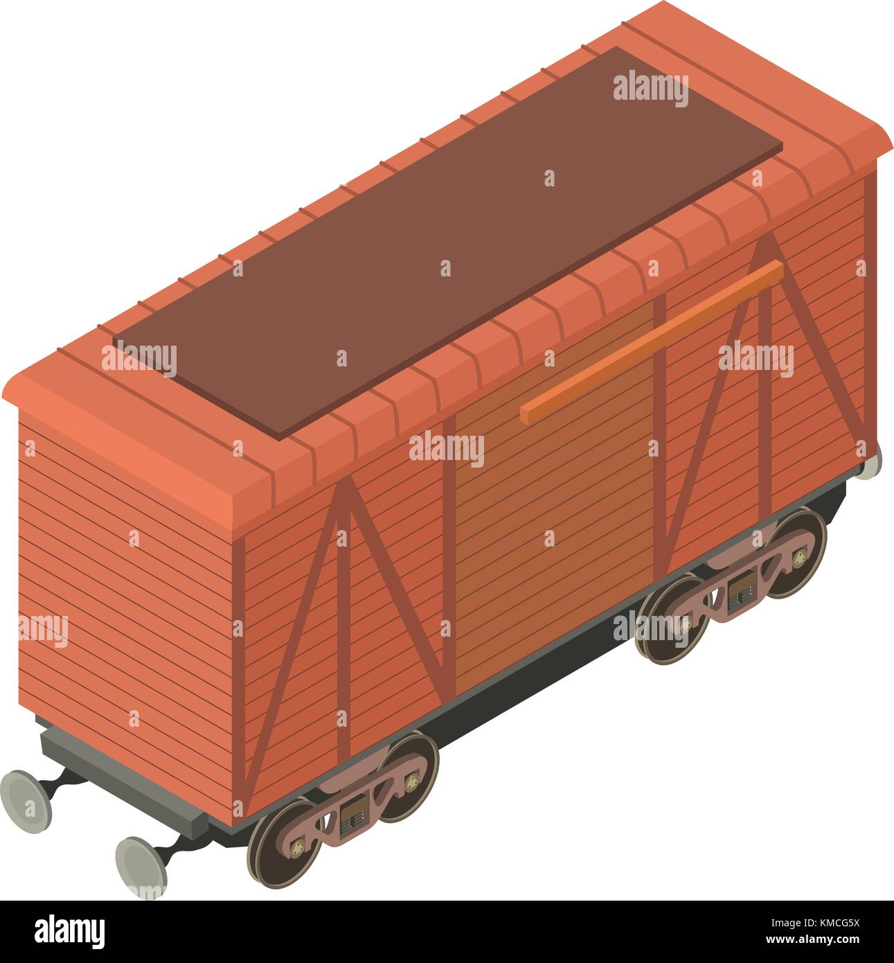 Wagon freight icon, isometric 3d style Stock Vector Image & Art - Alamy