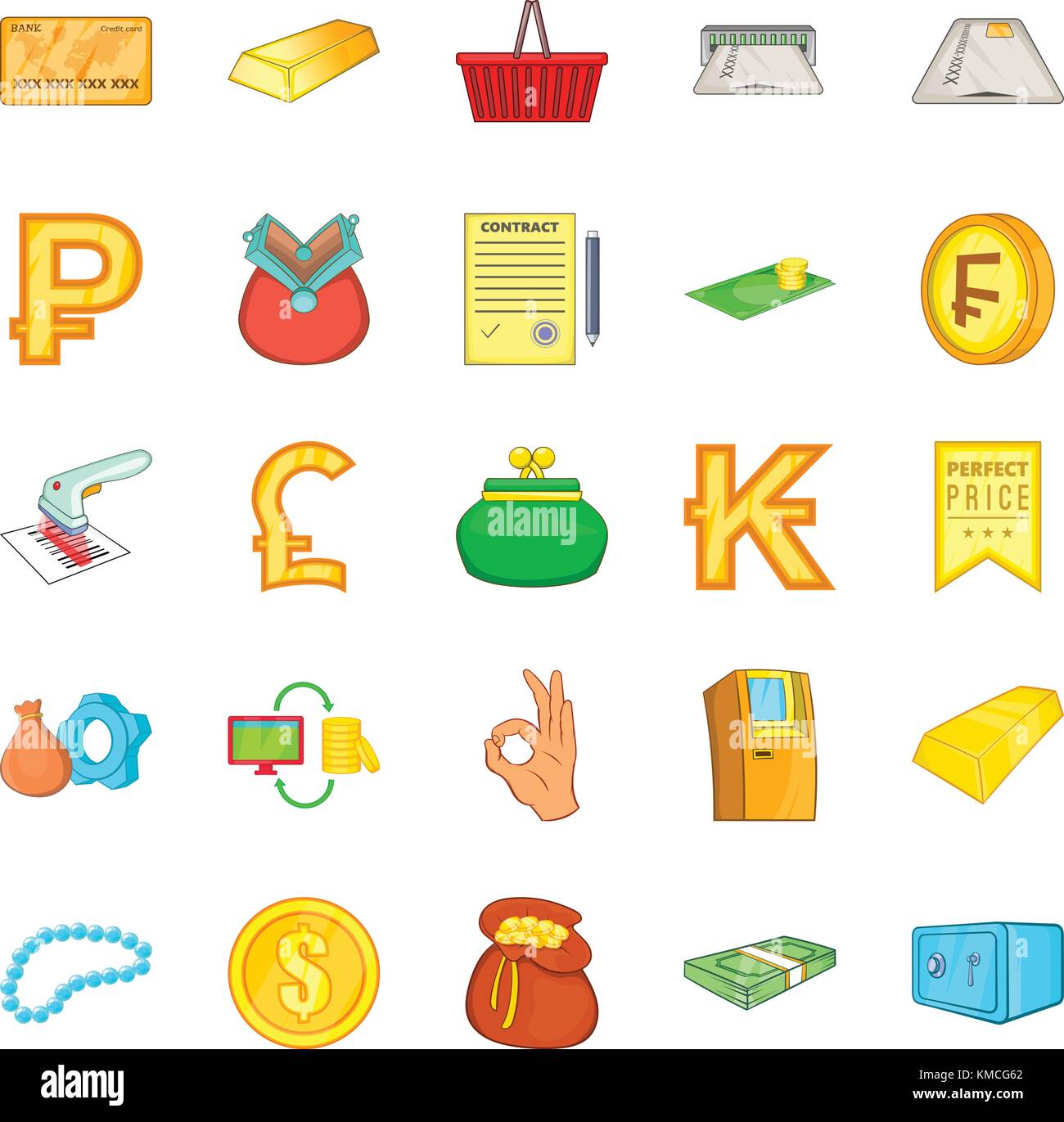 Chink icons set, cartoon style Stock Vector Image & Art - Alamy