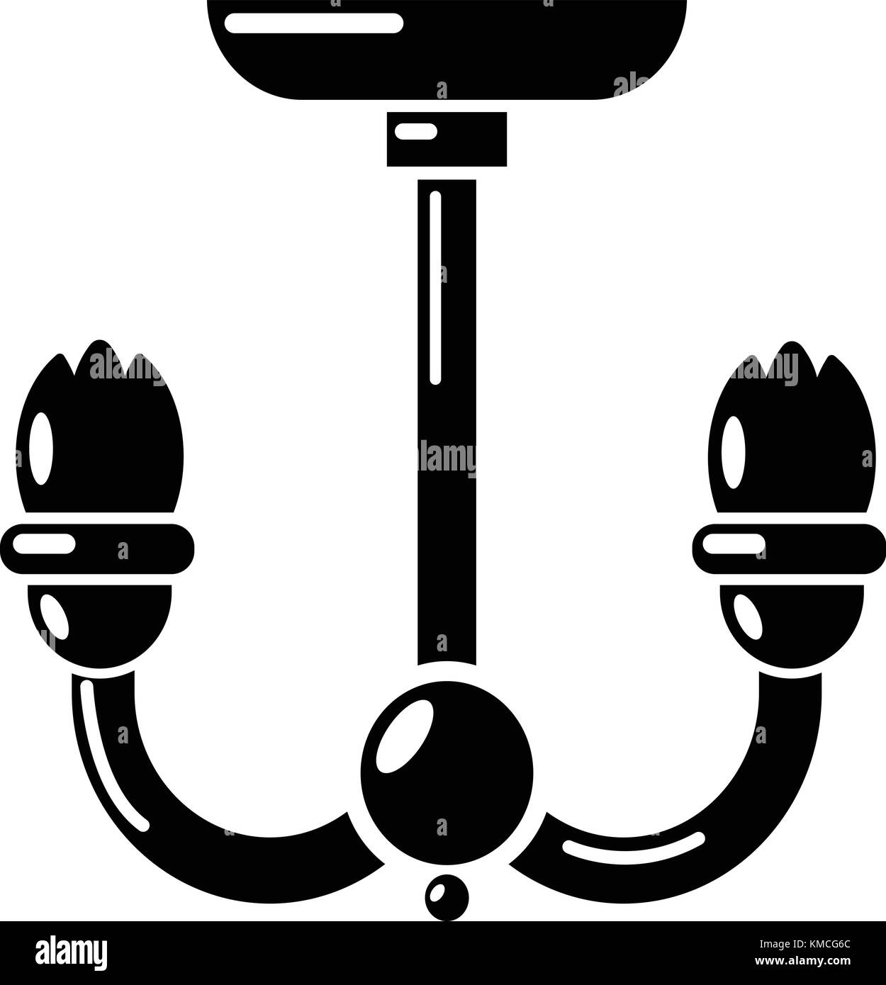 Chandelier icon, simple style Stock Vector Image & Art - Alamy