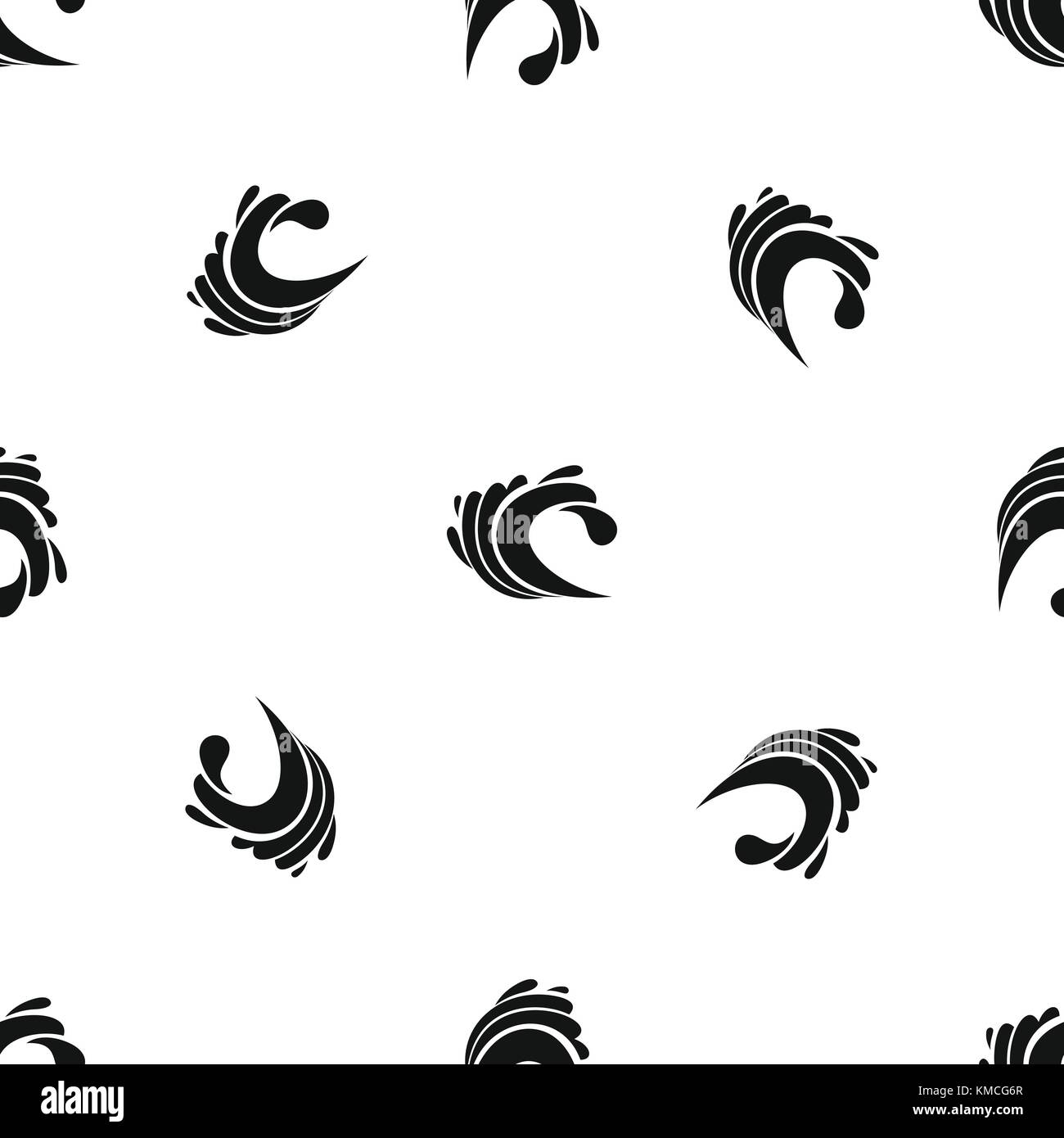 Wave pattern seamless black Stock Vector Image & Art - Alamy