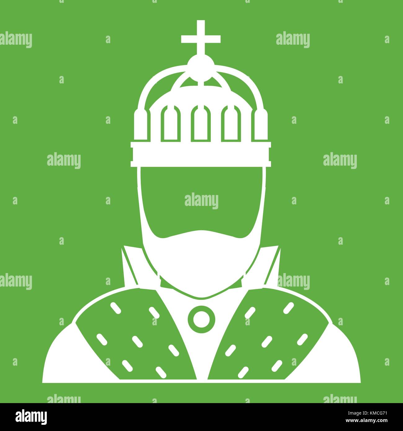 King icon green Stock Vector Image & Art - Alamy