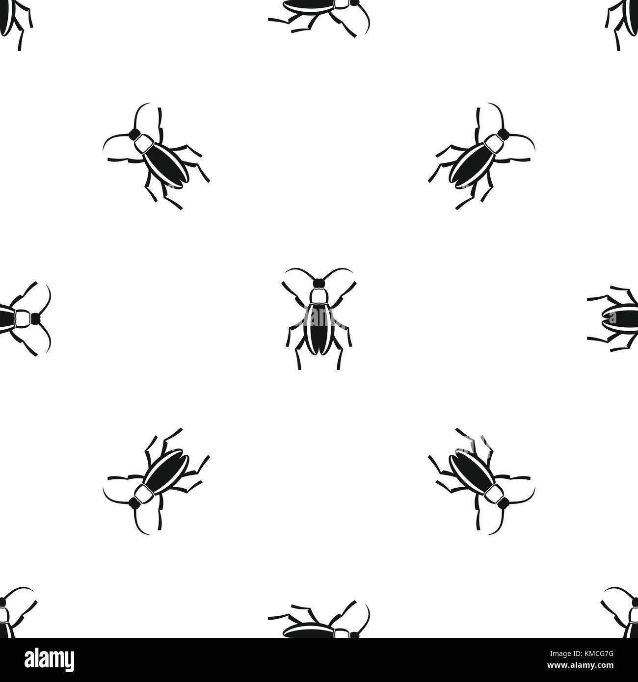 Beetle bug pattern seamless black Stock Vector Image & Art - Alamy