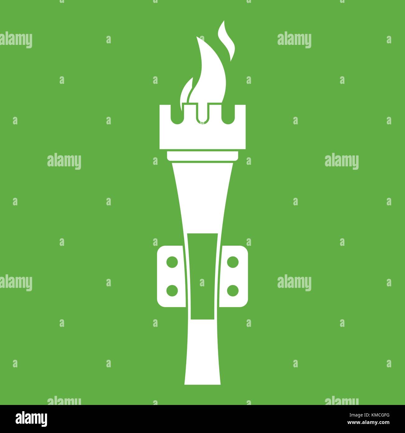 Torch icon green Stock Vector Image & Art - Alamy