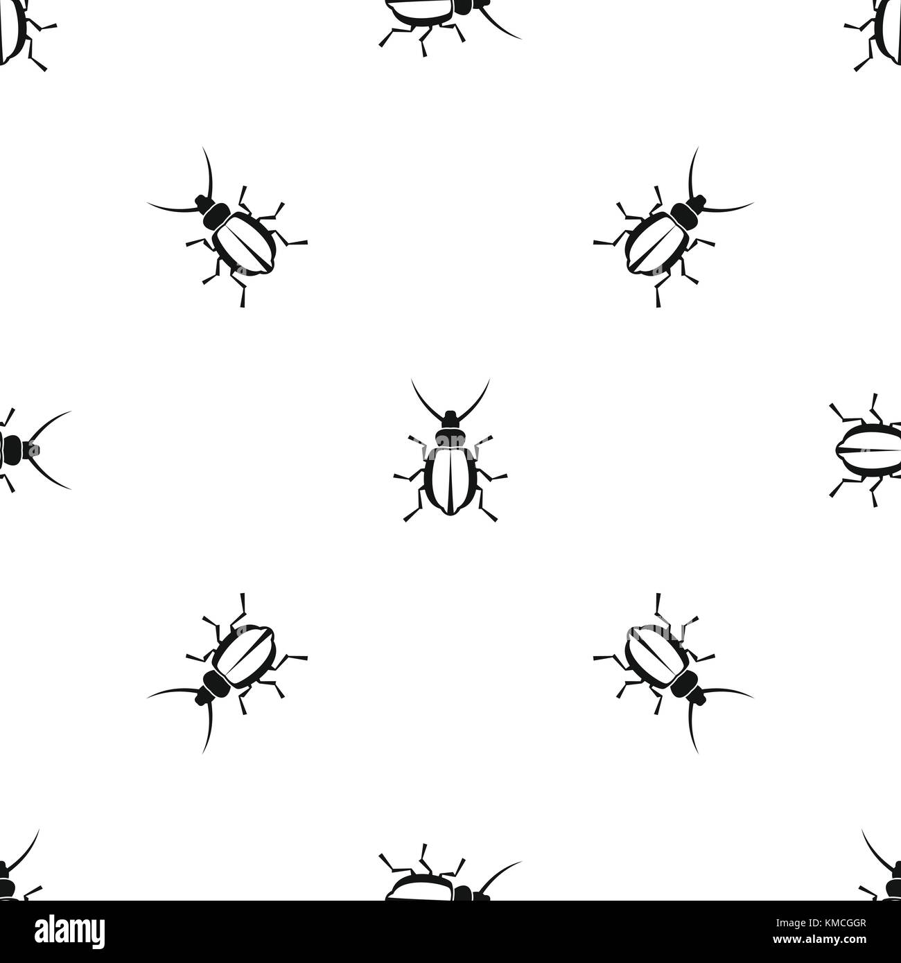 Beetle pattern seamless black Stock Vector Image & Art - Alamy