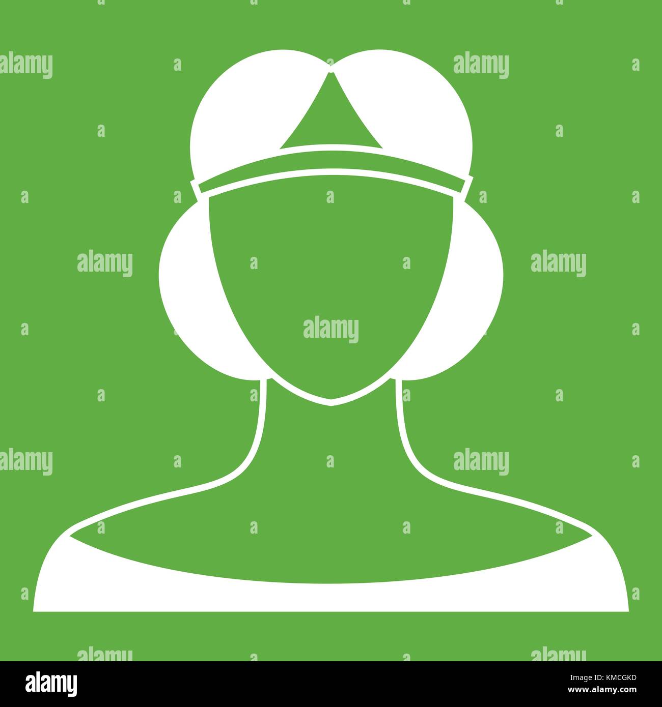 Medieval woman in tiara icon green Stock Vector Image & Art - Alamy