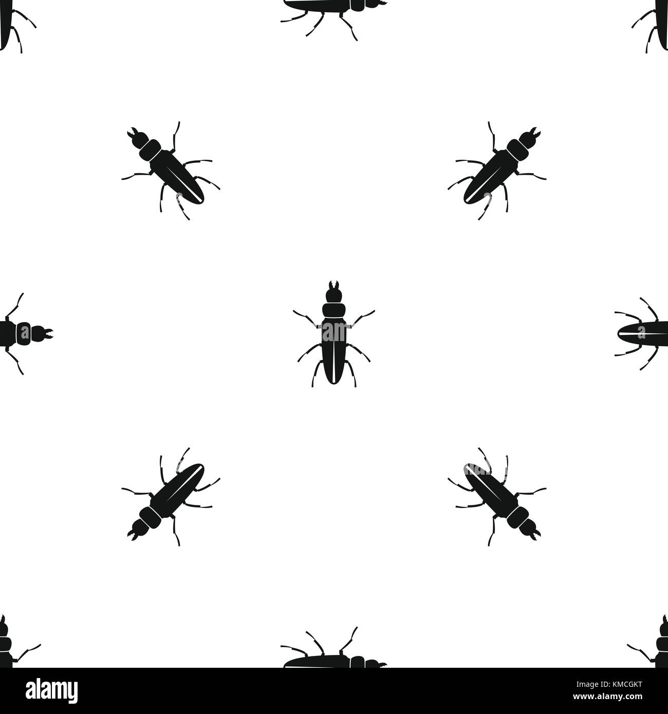 Beetle insect pattern seamless black Stock Vector Image & Art - Alamy