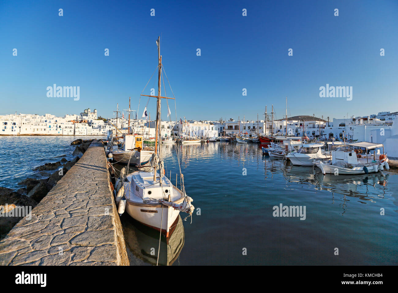 Naousa harbour hi-res stock photography and images - Alamy