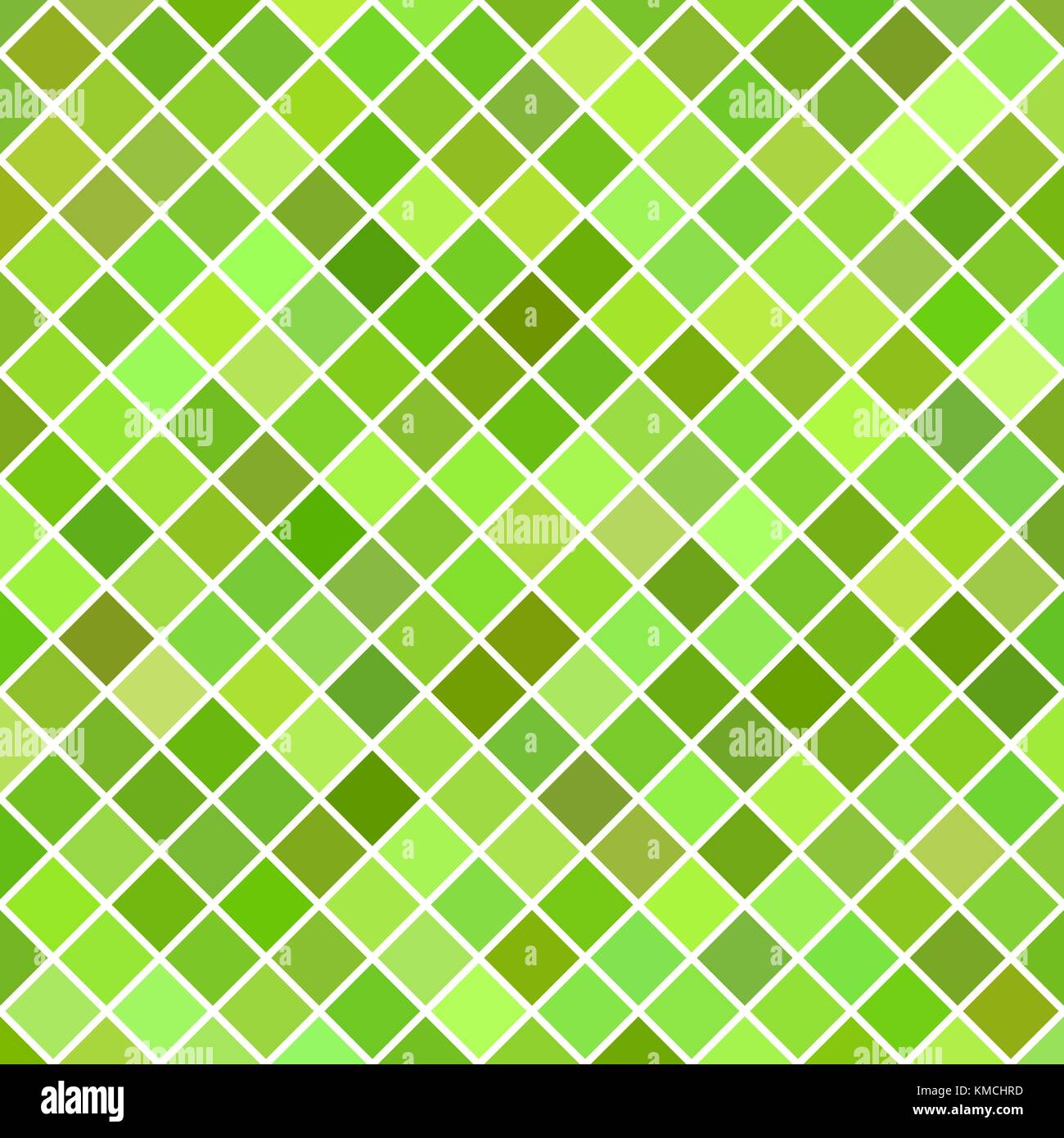 Diagonal square pattern background - geometric vector graphic from squares in green tones Stock ...