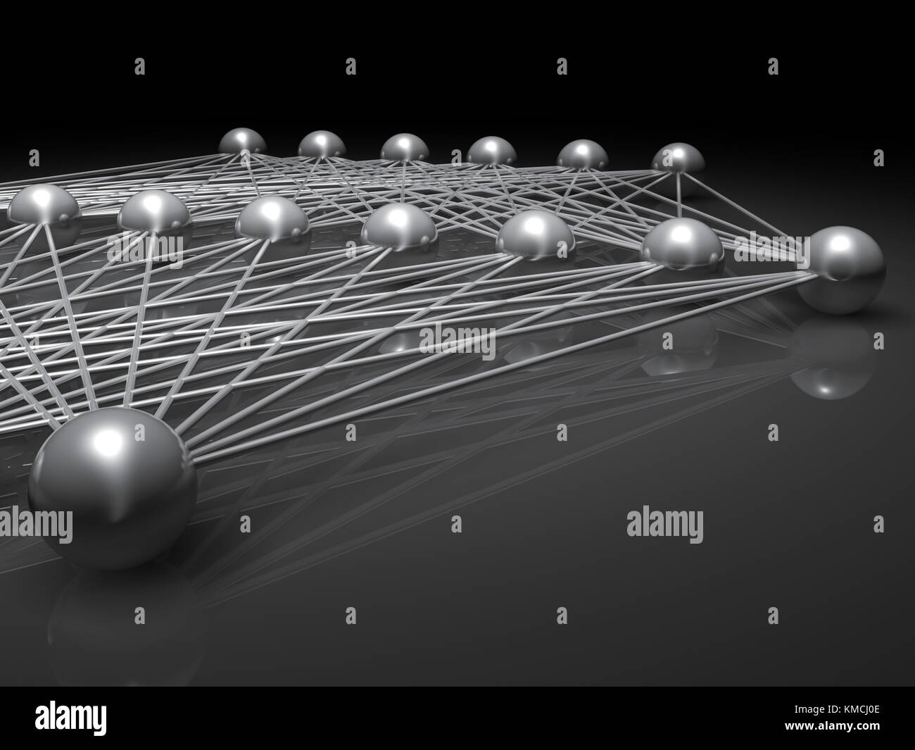 Artificial shallow neural network fragment, digital illustration ... Artificial shallow neural network fragment, digital illustration ...