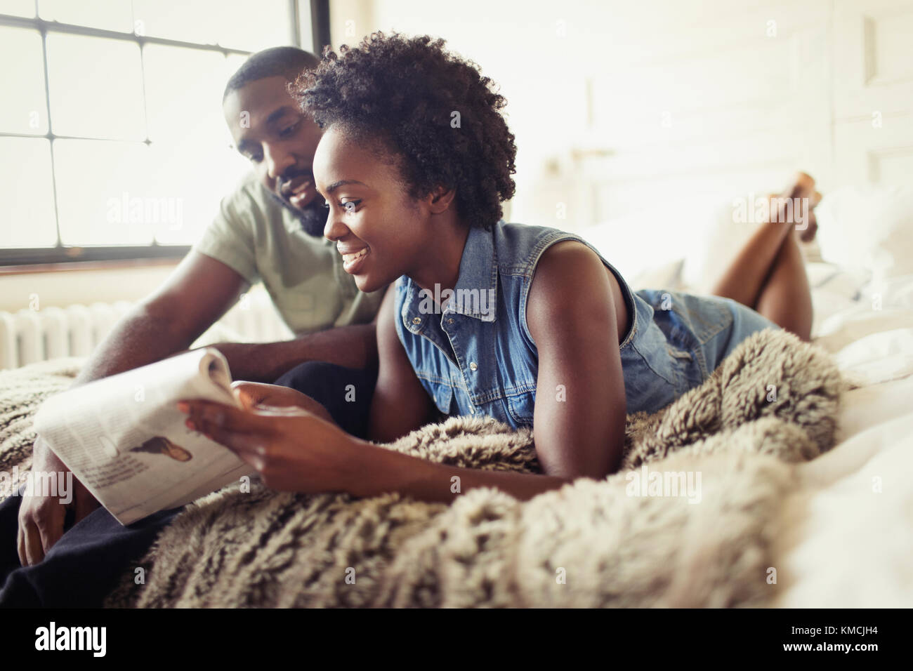 Young couple enjoying relaxing morning hi-res stock photography and ...