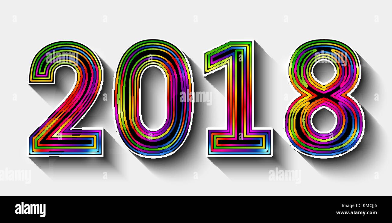 2018 vector vectors hi-res stock photography and images - Alamy