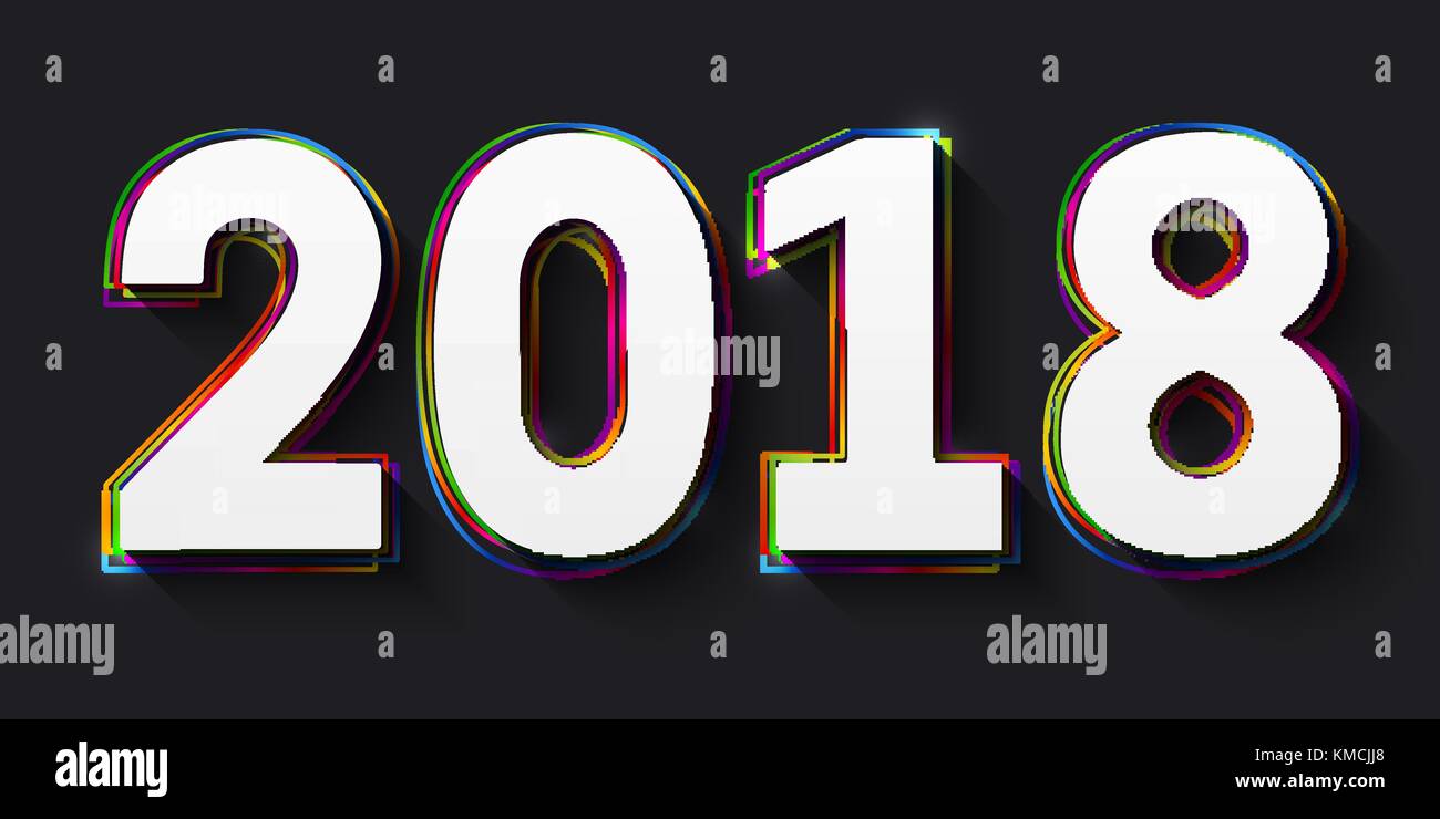 2018 vector vectors hi-res stock photography and images - Alamy
