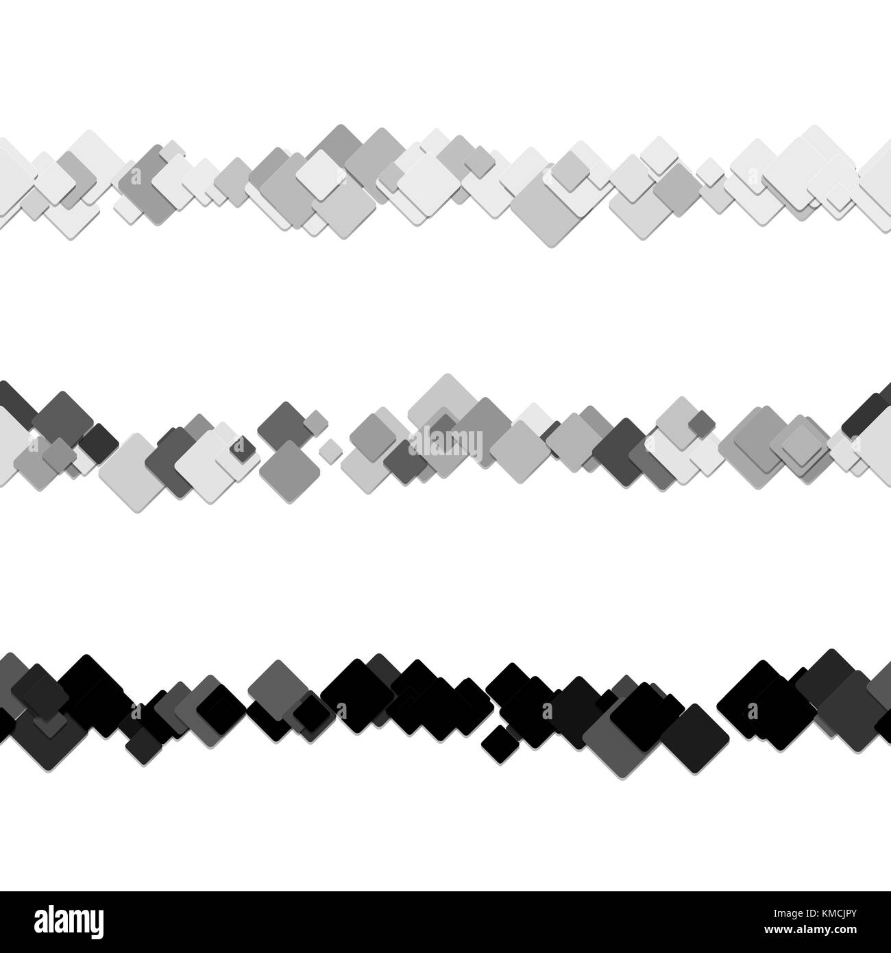 Repeatable abstract square pattern text rule line design set - vector ...