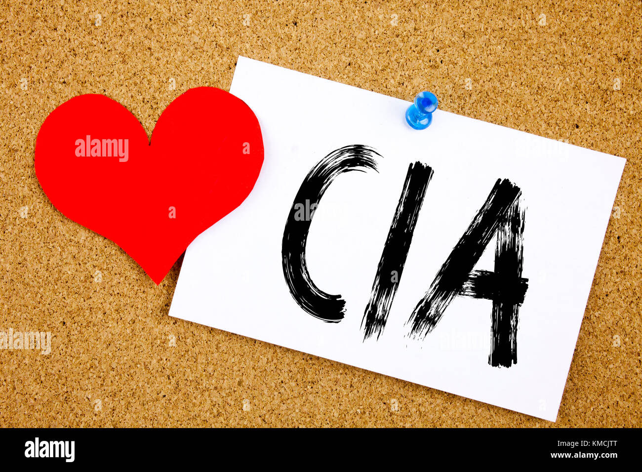 Conceptual hand writing text caption inspiration showing CIA concept ...