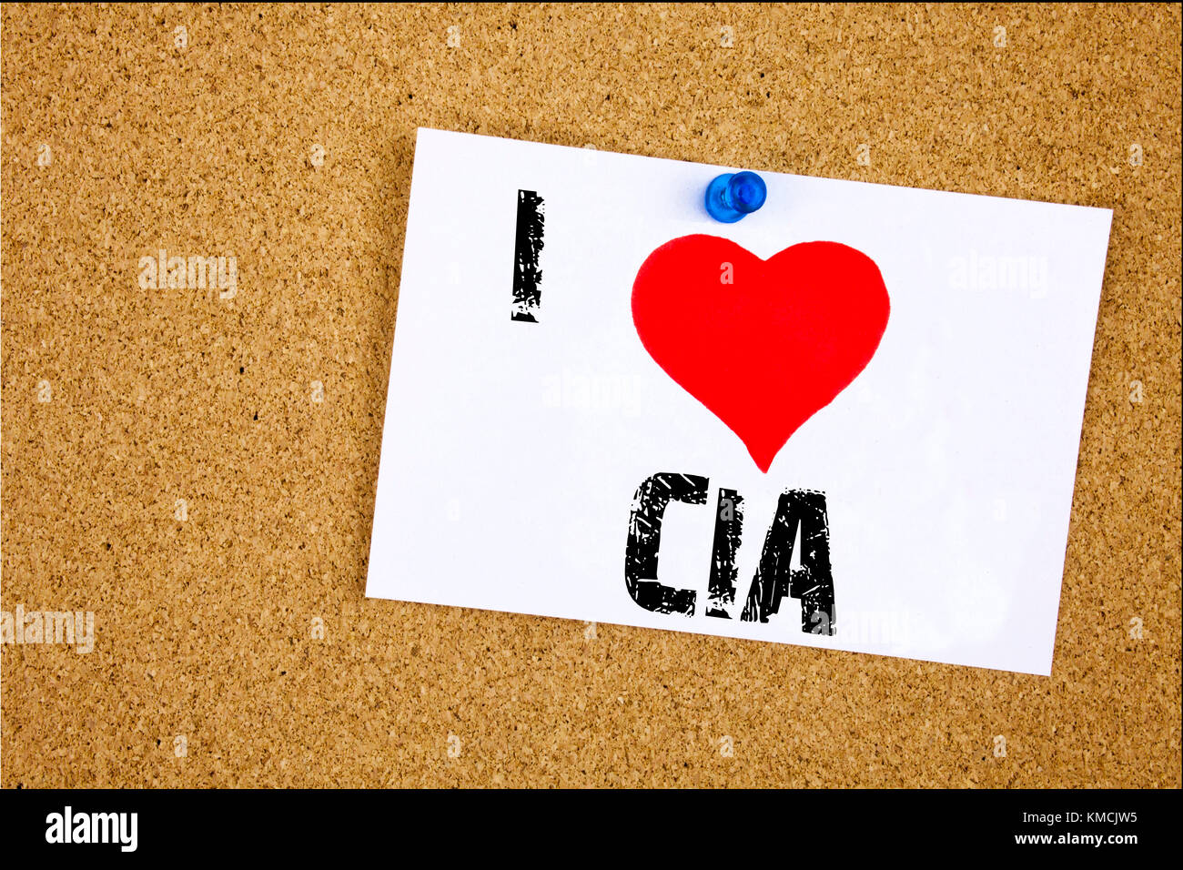 Hand writing text caption inspiration showing I Love CIA concept ...