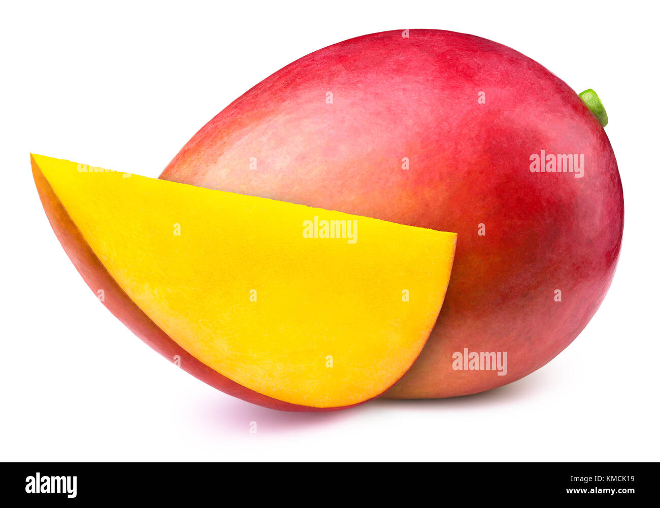 Mango with slice isolated Stock Photo - Alamy
