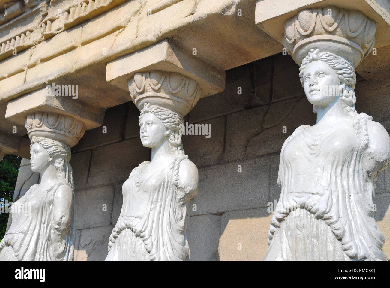 White female statues of Erechtheion Temple, symbolizing culture ...