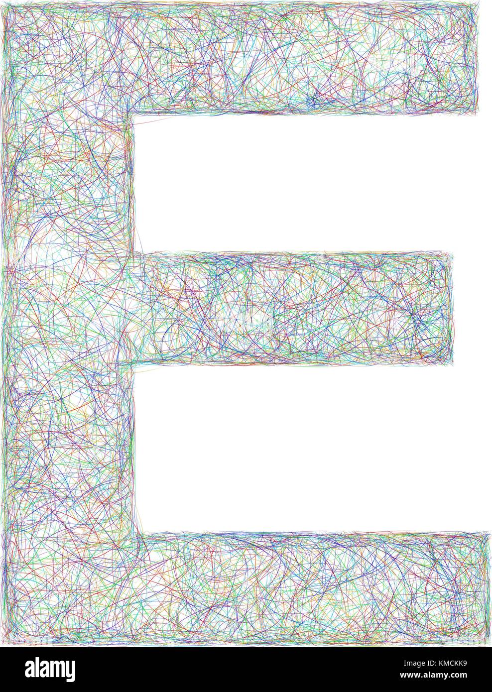 Letter e drawing hi-res stock photography and images - Alamy