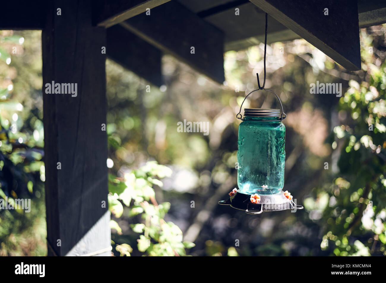 Homemade hummingbird feeder Stock Photo - Alamy