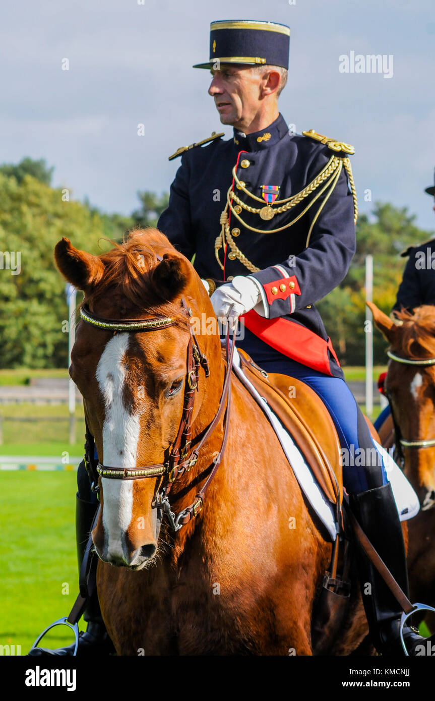 Mounted Republican Guards attend equestrian parade at Grand Parquet ...