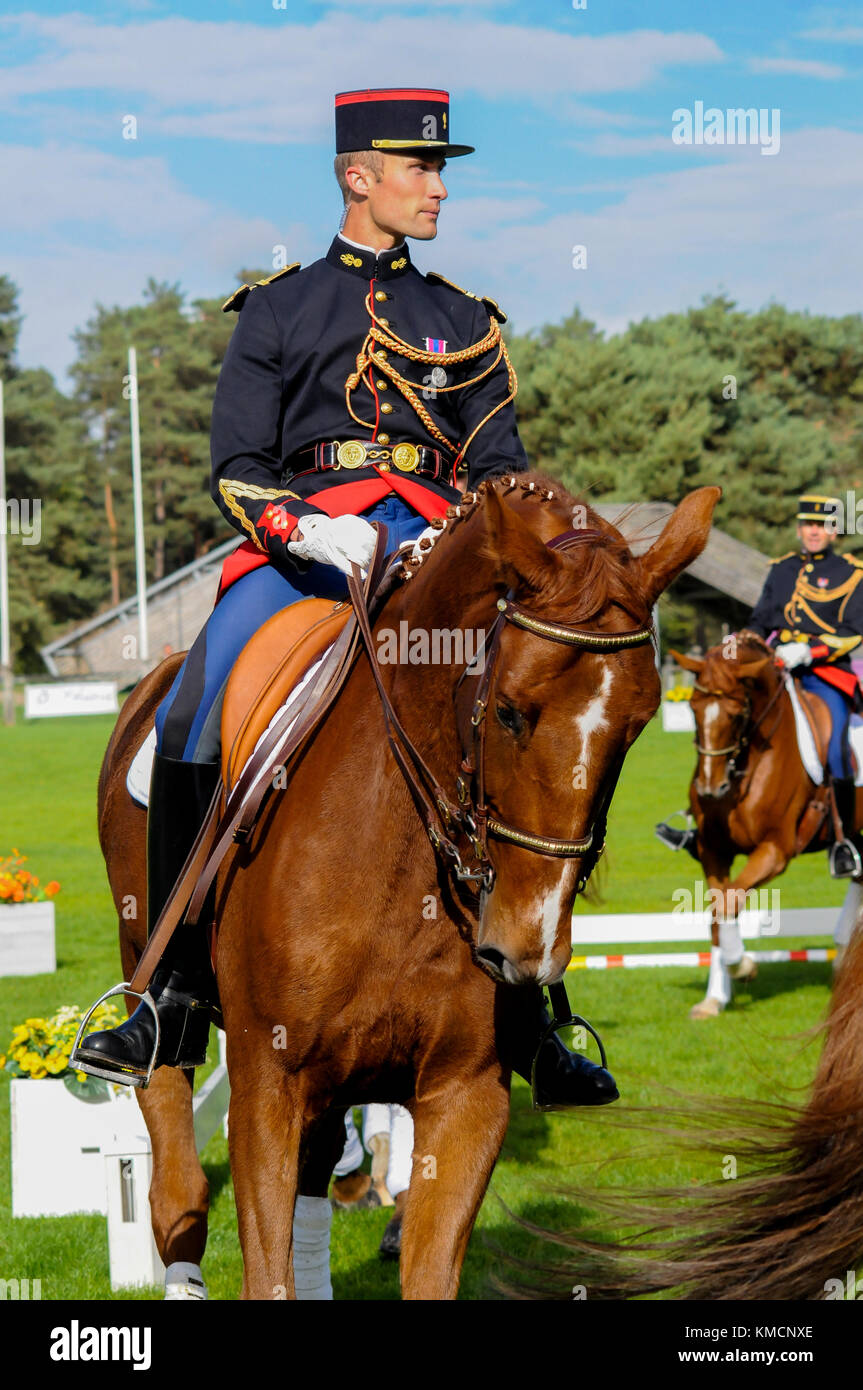 Mounted Republican Guards attend equestrian parade at Grand Parquet ...