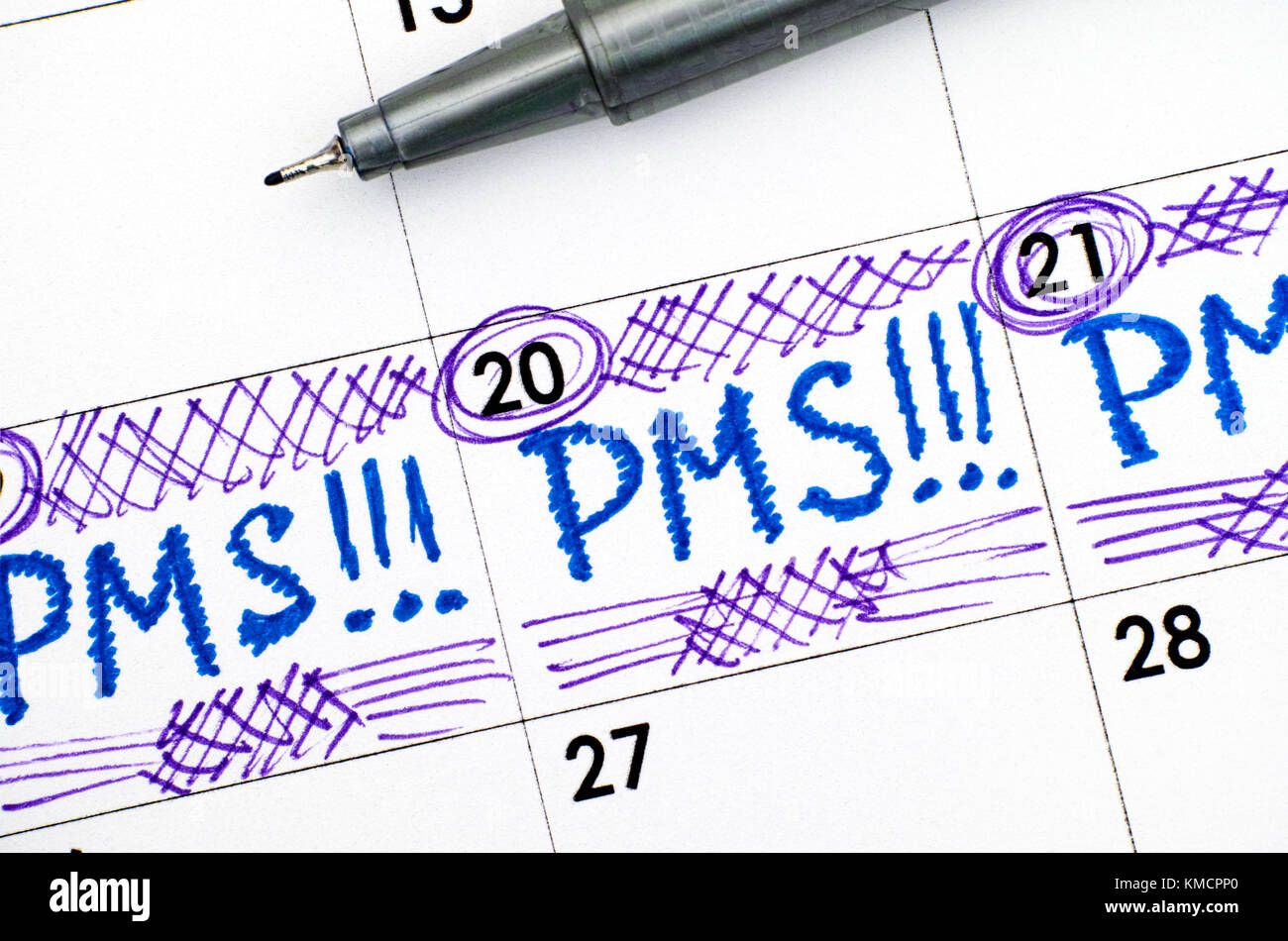 Menstruation and calendar hi-res stock photography and images - Alamy