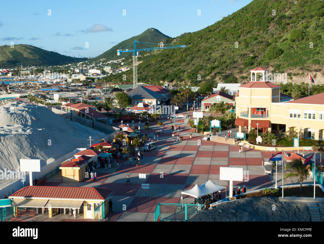 Town philipsburg island sint maarten hi-res stock photography and ...