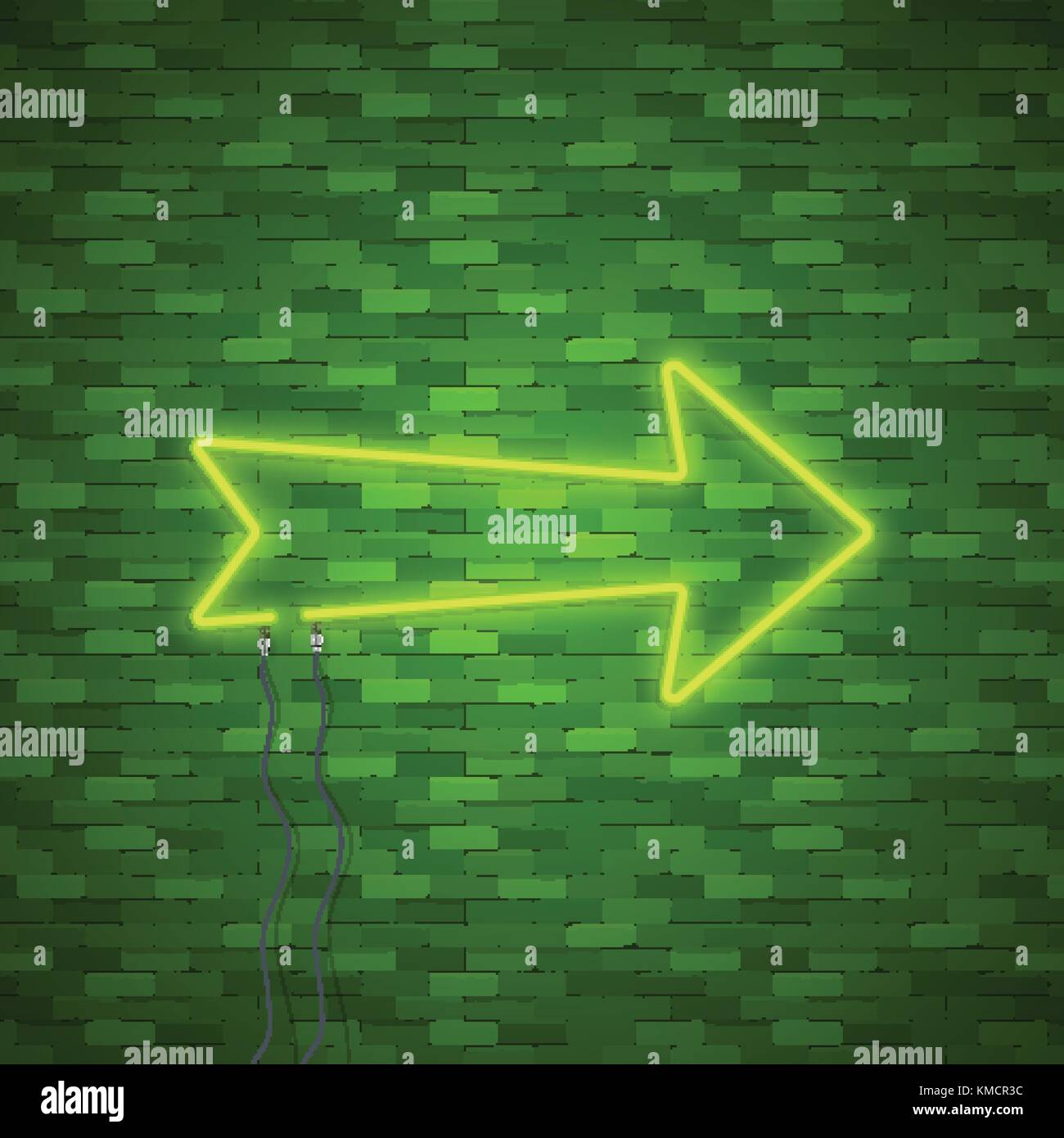 Neon Arrow Sign Stock Vector Image & Art - Alamy